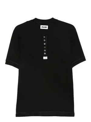 MAGLIANO Buttoned Short-sleeve T-shirt - Black