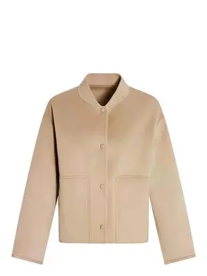 YVES SALOMON Snap-button Bomber Jacket - Neutrals