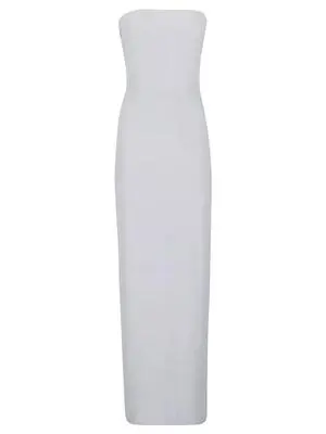 Norma Kamali Strapless Maxi Dress - Grey