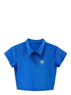 CHROME HEARTS Cross-Pattern Polo Shirt