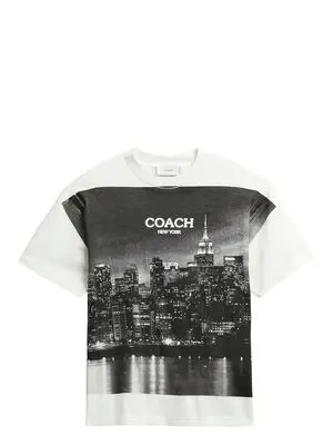 COACH Printed Relaxed T-shirt - Gray