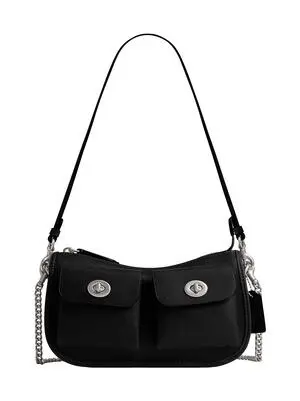 COACH COACH Twin Turnlock Waverly Bag Silver/black