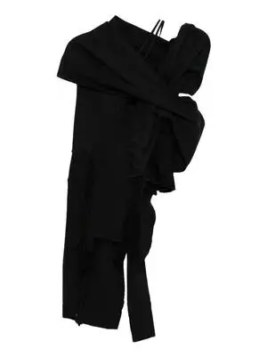 Yohji Yamamoto Lace-up Blouse - Black
