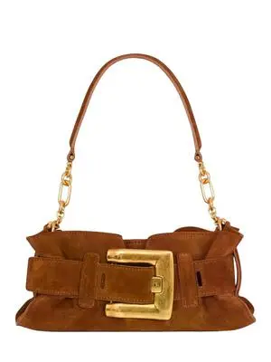 Balmain Clutch With Buckle - Brown