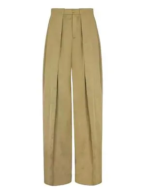 Balmain Knife-pleats Tailored Trousers - Neutrals