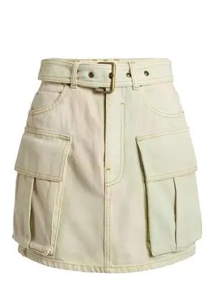 BALMAIN Denim Mini Skirt