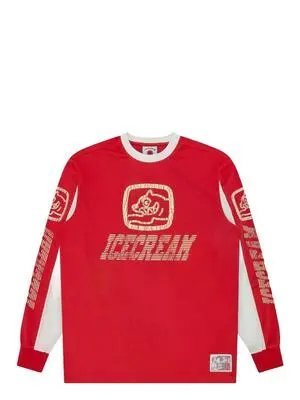 ICECREAM Graphic Print Long-sleeve T-shirt - Red