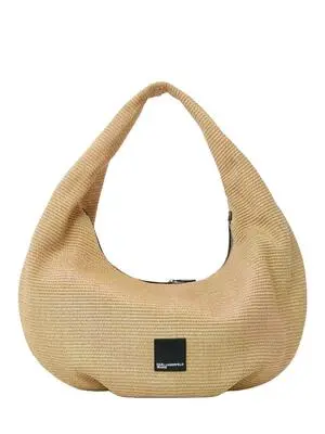 Karl Lagerfeld Logo-patch Shoulder Bag - Neutrals