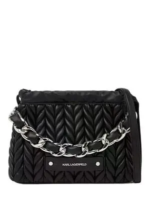 Karl Lagerfeld K/weave Small Crossbody Bag - Black
