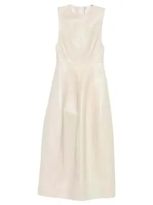Nanushka Crew-neck Midi Dress - Neutrals