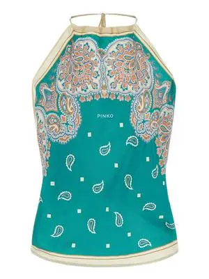 PINKO Viscose And Silk Blend Synchro Top
