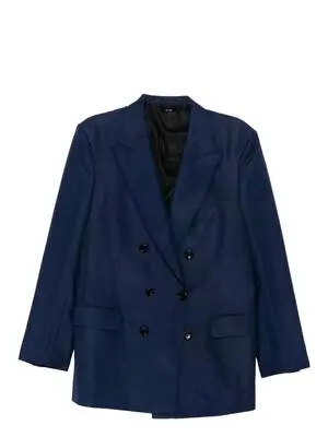 TOM FORD Double-breasted Blazer - Blue