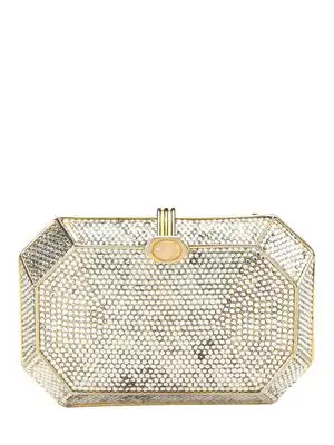 Judith Leiber Crystal Minaudière - Silver