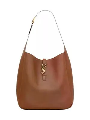 Saint Laurent Large LE 5 À 7 Shoulder Bag Brown