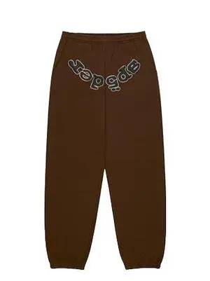 SP5DER Rhinestone Og Logo Sweatpant - Brown