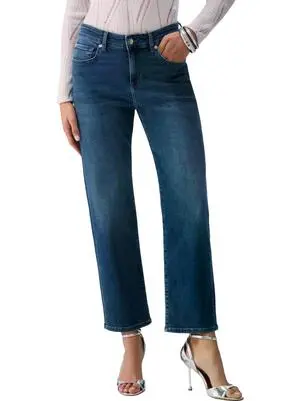 Liu Jo Logo Straight-leg Jeans - Blue