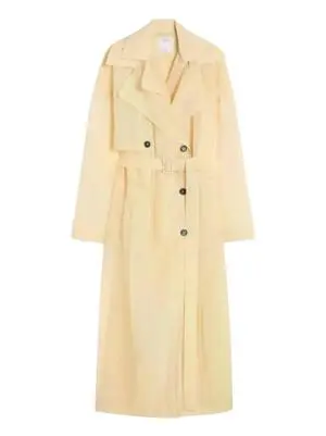 Sportmax Belted Trench Coat - Yellow