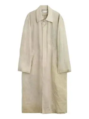 Our Legacy Oversized Wax Dipped Cloak Coat - Grey