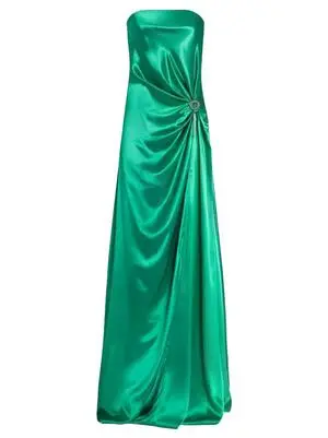 GENNY Embellished Knot Maxi Dress - Green