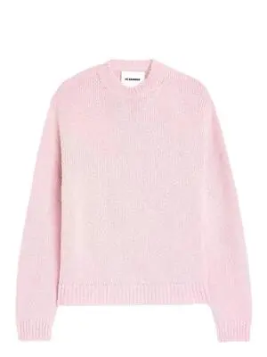 JIL SANDER Ribbed Crew-neck Sweater - Pink