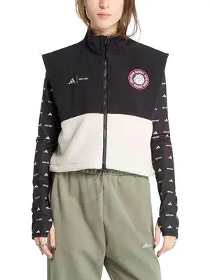 Adidas Logo-appliqué Gilet - Black