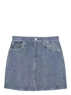 Rag & Bone Pocket Mini Skirt - Blue