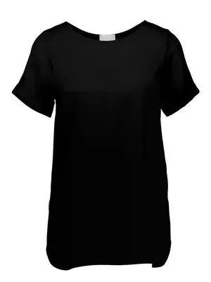 ALLUDE Crew-neck T-shirt - Black