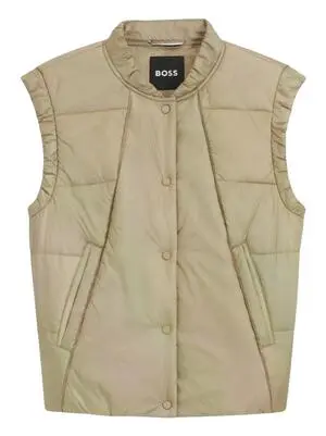 BOSS Water-Repellent Quilted Gilet Neutrals
