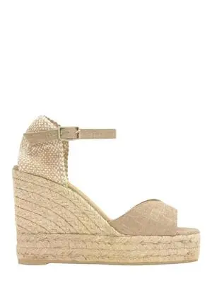 CastaÑer Buckle-fastening Wedge Espadrilles - Neutrals