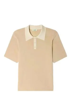Sandro Two-tone Polo Shirt - Neutrals