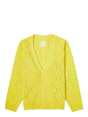 Givenchy Open Stitch Cardigan - Yellow