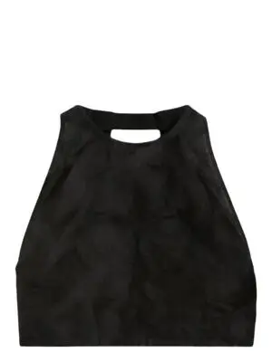 Max Mara Cut-out Crop Top - Black