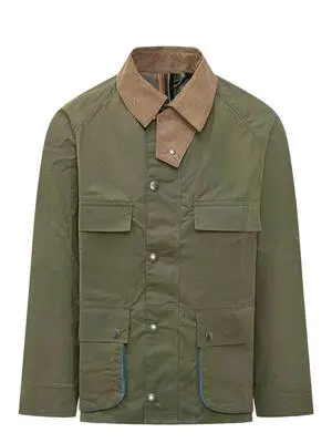 Barbour X Paul Smith Corduroy-collar Jacket - Green