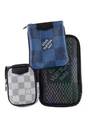 LOUIS VUITTON Modular Pouch Limited Edition Damier Graphite 3d Crossbody Bag - Multicolour