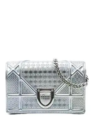 DIOR 2016 Metallic Microcannage Diorama Flap Bag