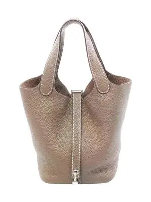 Hermès 2016 Clemence Picotin Lock 18 Handbag - Grey