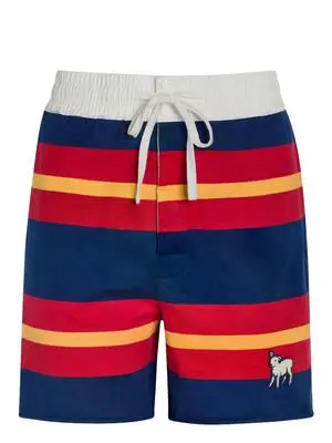 MOTHER The Breather Embroidery Shorts - Blue