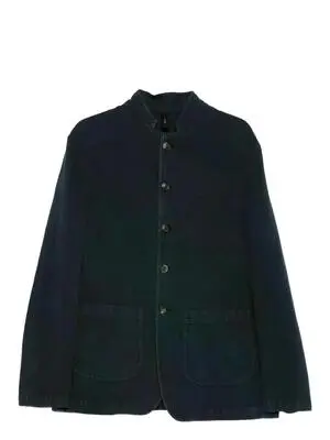 Kiton Button Patch Pocket Jacket - Blue
