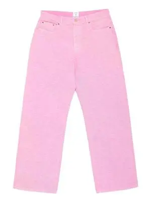 Casablanca Monogram Straight Jeans - Pink