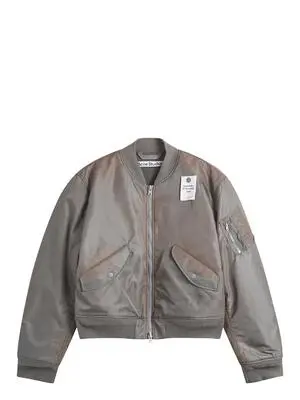Acne Studios Nylon Bomber Jacket - Stone Grey