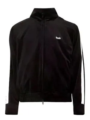Rhude Hampton Velvet Striped Track Jacket - Black
