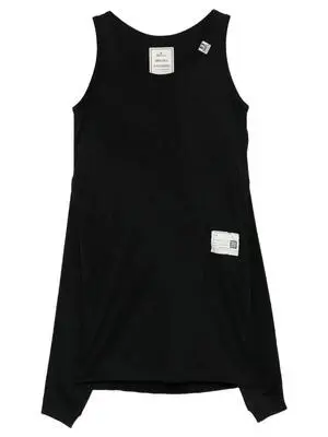 Mihara Yasuhiro Logo-patch Mini Dress - Black