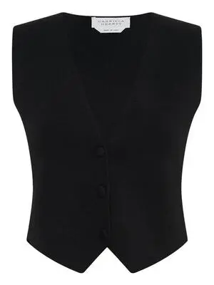 Gabriela Hearst Enso Knit Vest - Black
