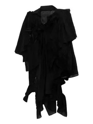 Yohji Yamamoto Asymmetric Blouse - Black