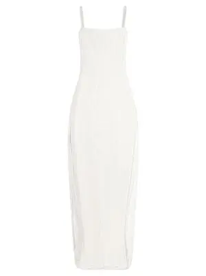 Jacquemus Plumetis Knitted Maxi Dress - Neutrals