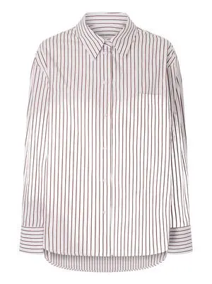 Loulou De Saison Maud Striped Cotton-poplin Shirt - Multi