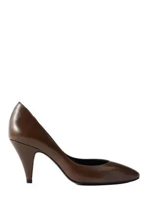 JUDE Haze Leather Pumps Brown