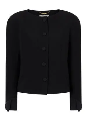 Chloé Wool-crepe Jacket - Black