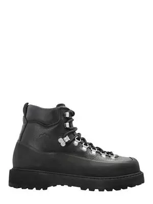 Diemme Roccia Vet Gomma Leather Sneakers - Black