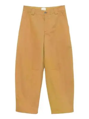 Closed Diagonal-pockets Trousers - Neutrals